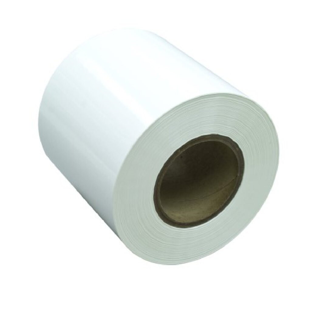 3M™ Press Printable Label Material 7871, White Polyester Gloss, 6 in x ...
